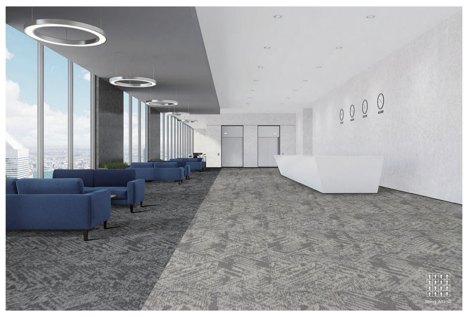 Rising Collection Carpet Tiles – Style Meets Durability